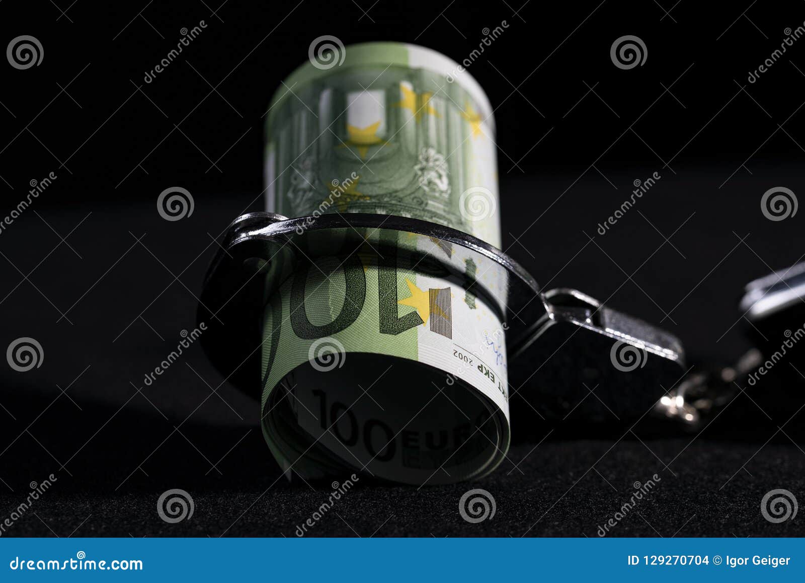 Conceptual Image of Financial Dependence, Bundle of Money is Bound by ...