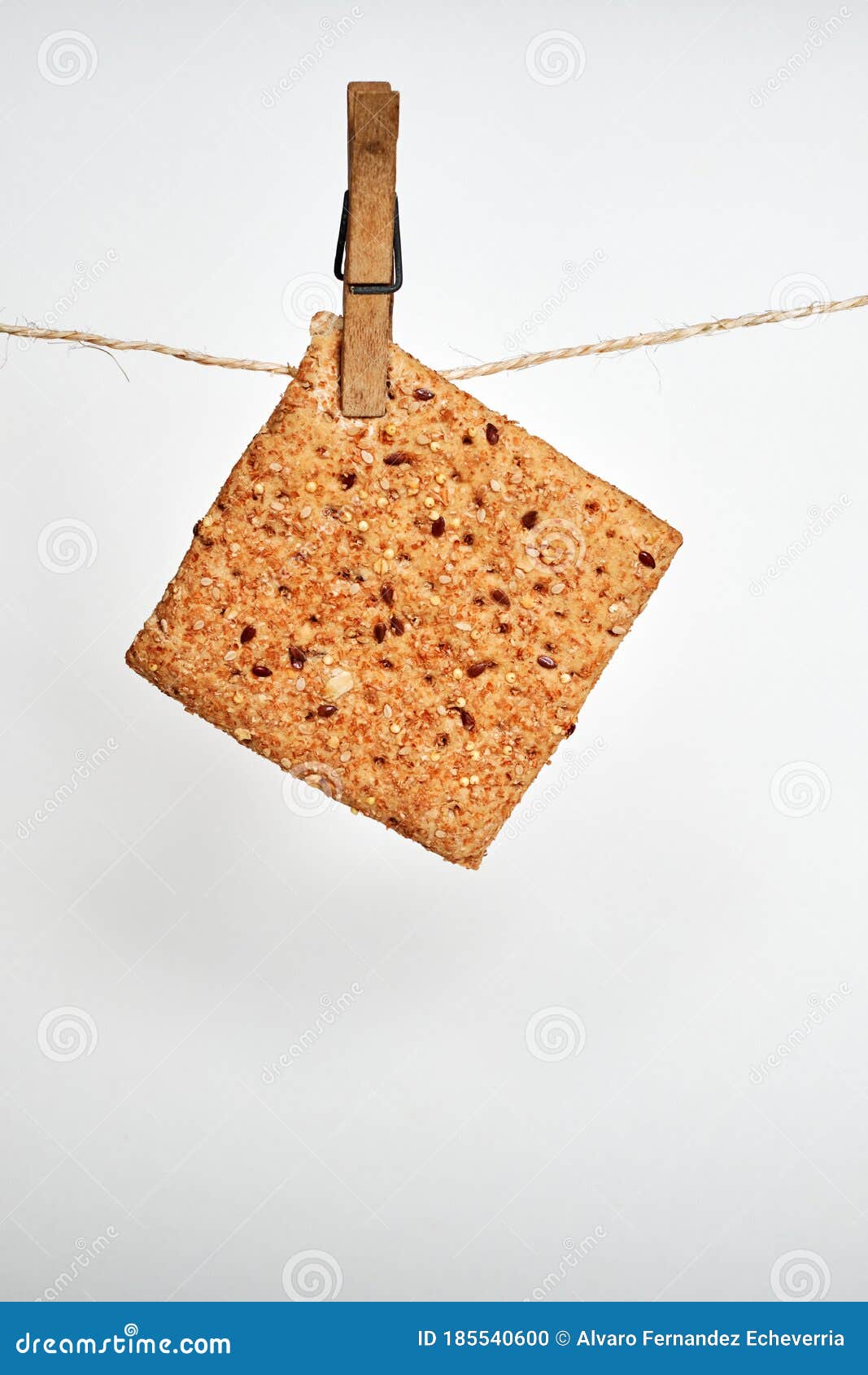 Conceptual Image of Hanging Sandwich Bread Stock Photo - Image of ...