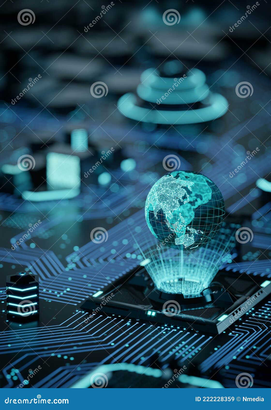 Internet Network Technology Stock Illustration - Illustration of ...