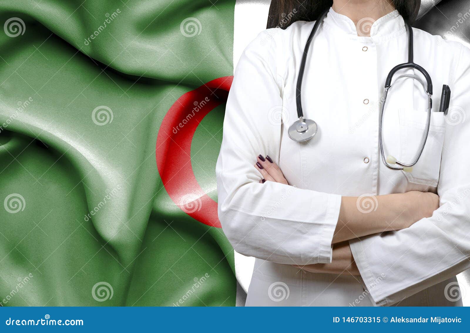 Conceptual Image of National Healthcare System in Algeria Stock Image ...