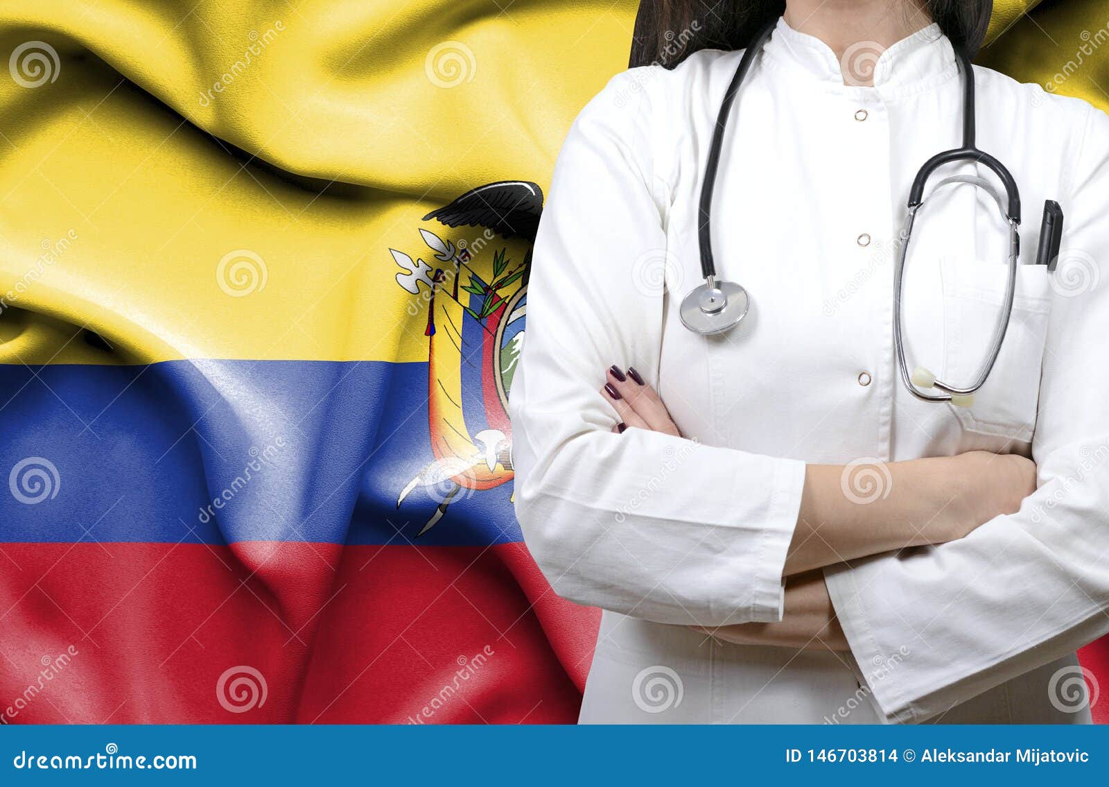 Conceptual Image of National Healthcare System in Ecuador Stock Photo ...