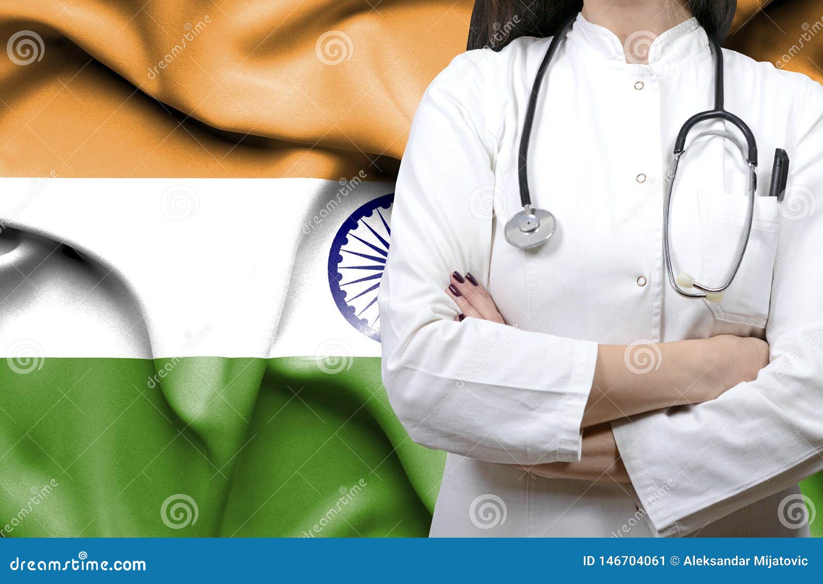Conceptual Image of National Healthcare System in India Stock Image ...