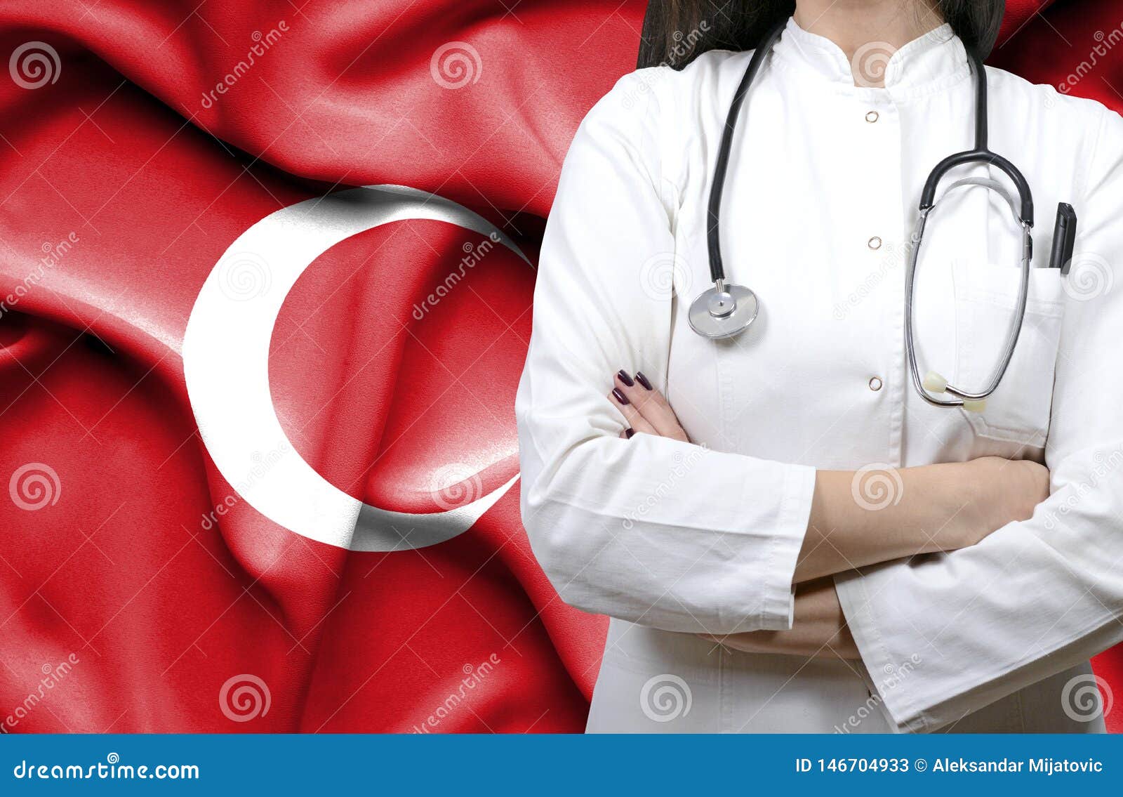 Conceptual Image of National Healthcare System in Turkey Stock Image ...
