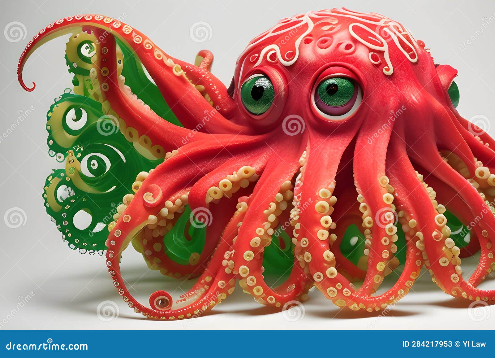 A Conceptual Image of a Octopus Stock Illustration - Illustration of ...