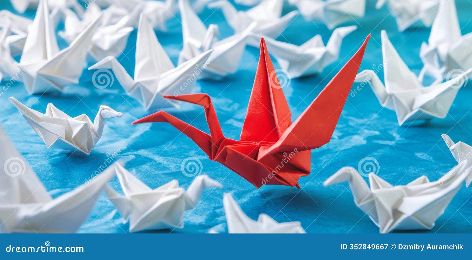 A Conceptual Image of Paper Birds Trailing Their Leader, Symbolizing ...