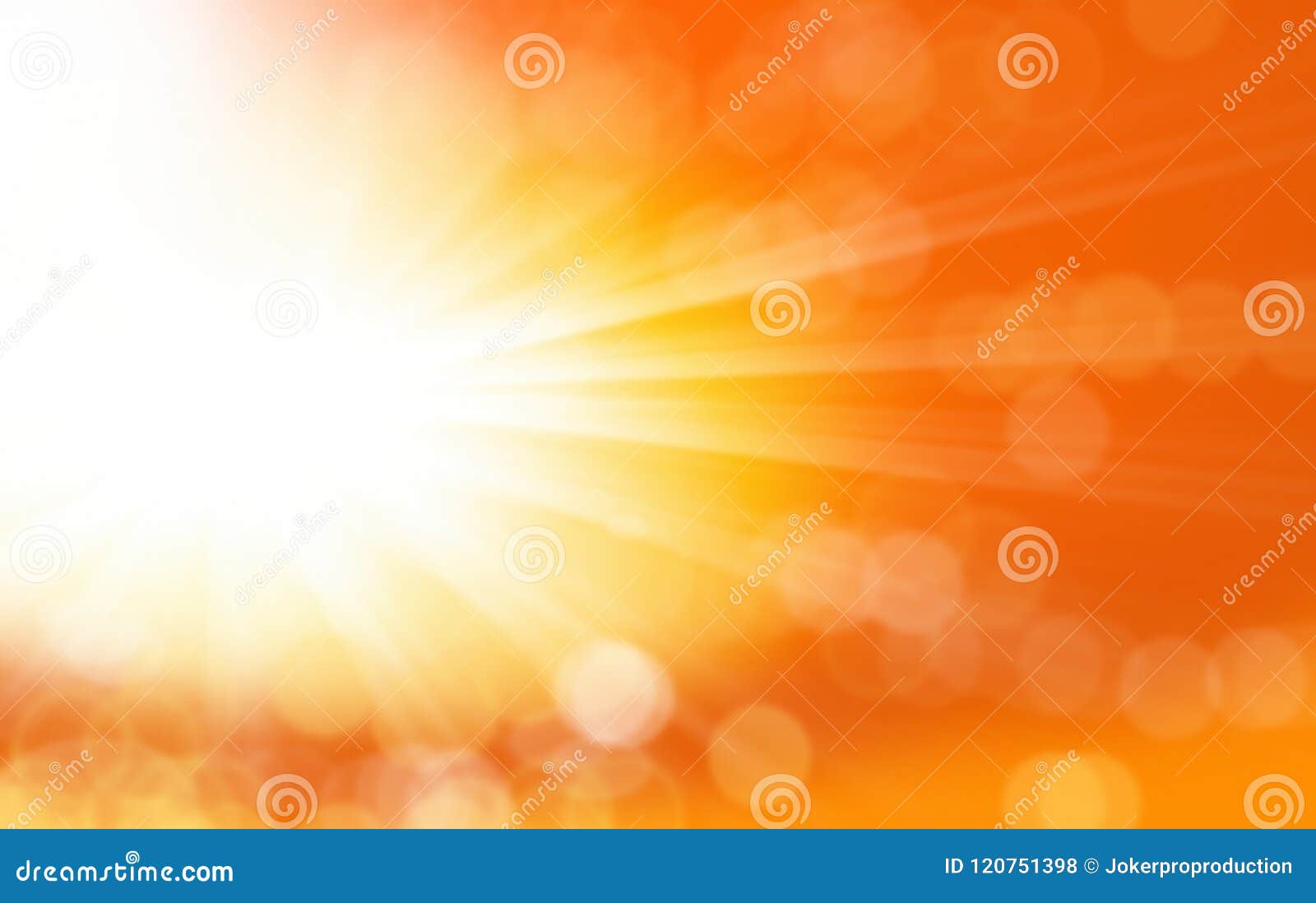 Shining Light Beam Over Abstract Orange Background Stock Photo - Image ...