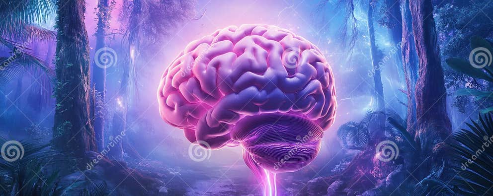 Conceptual Image a Sleek, Modern Visualization of Brain Evolution and ...