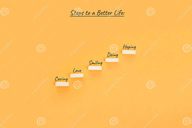 Conceptual Image Steps To a Better Life Stock Image - Image of love ...