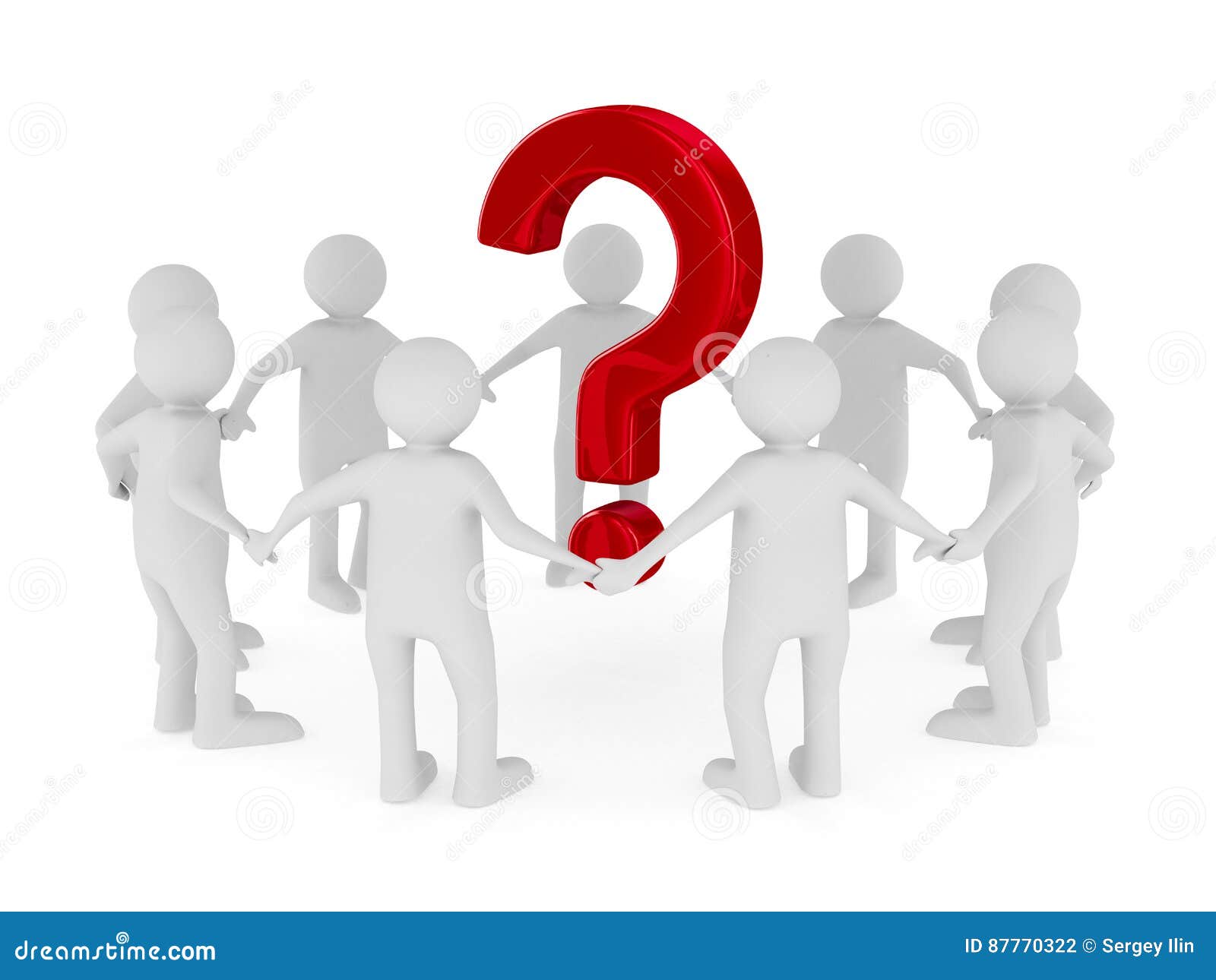 3d Man Teamwork, Isolated On White Royalty-Free Stock Image ...