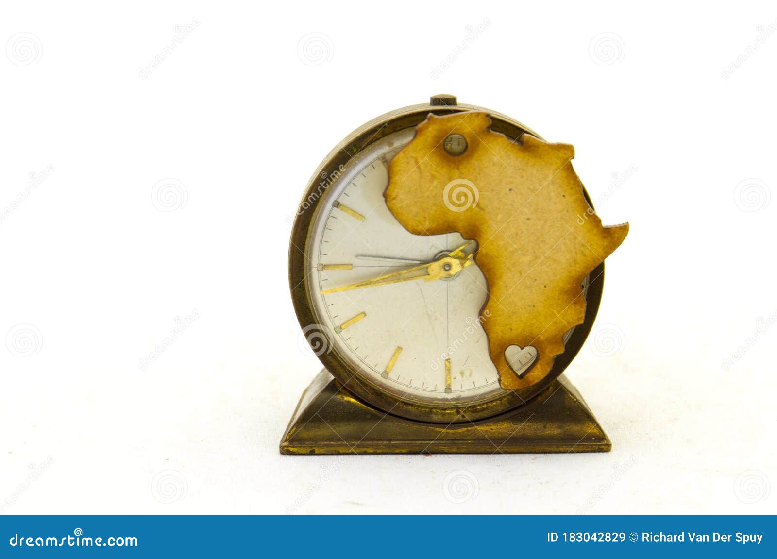Conceptual Image Time in Africa Stock Image - Image of clock ...