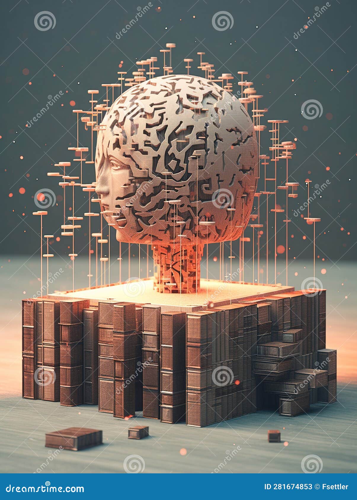 The Conceptual Image Which Symbolizes Interrelation between a Human ...