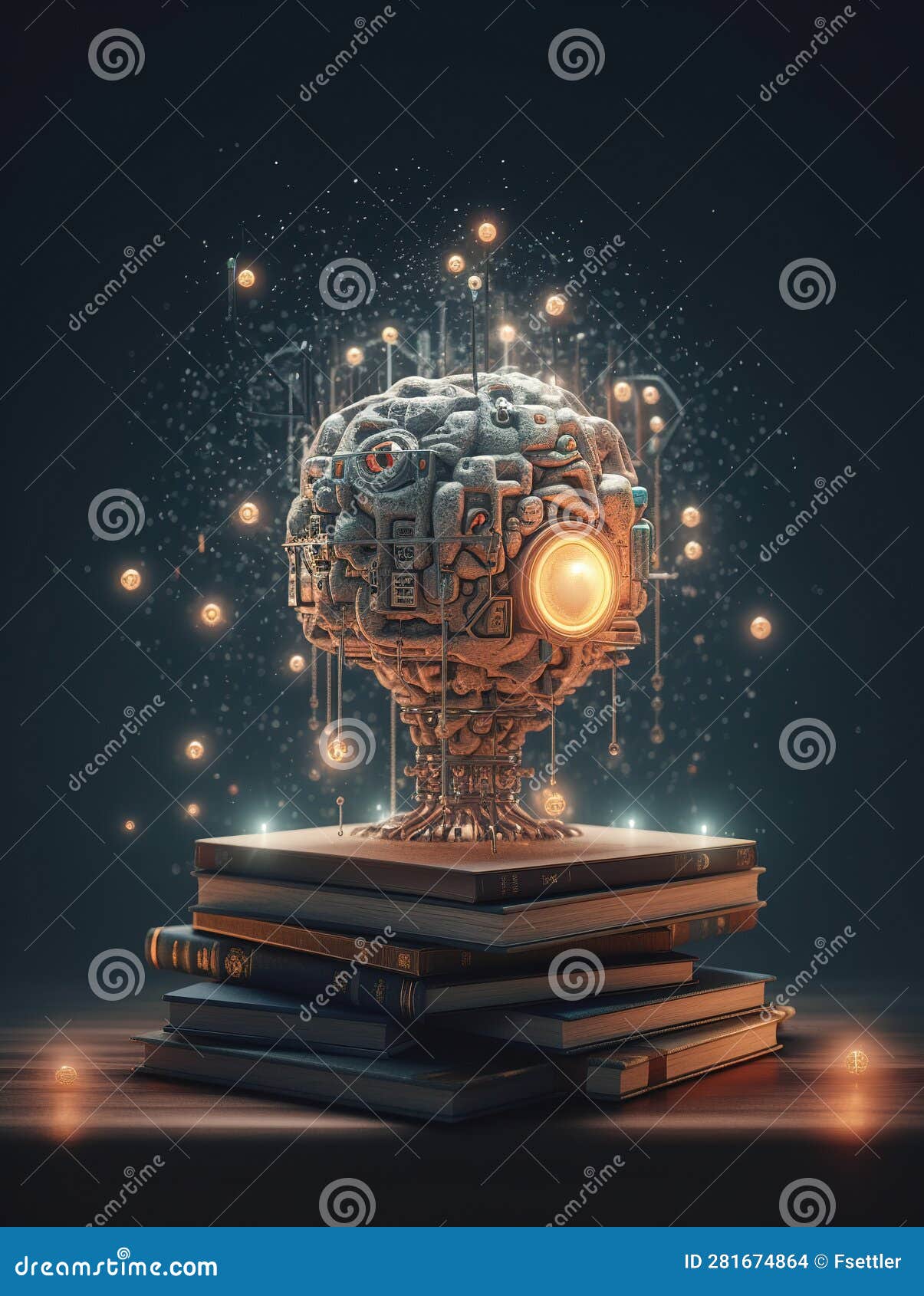 The Conceptual Image Which Symbolizes Interrelation between a Human ...