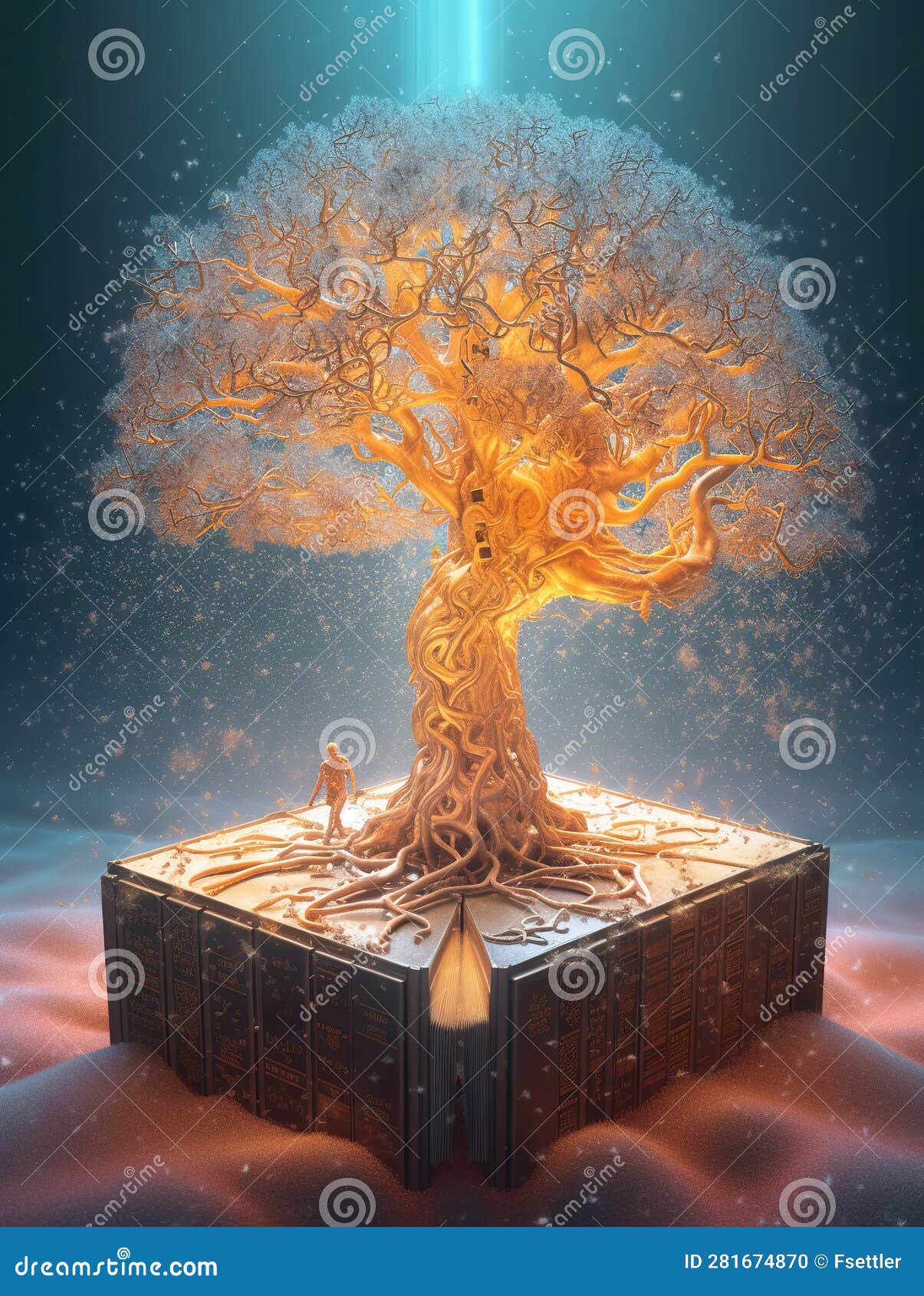 The Conceptual Image Which Symbolizes Interrelation between a Human ...