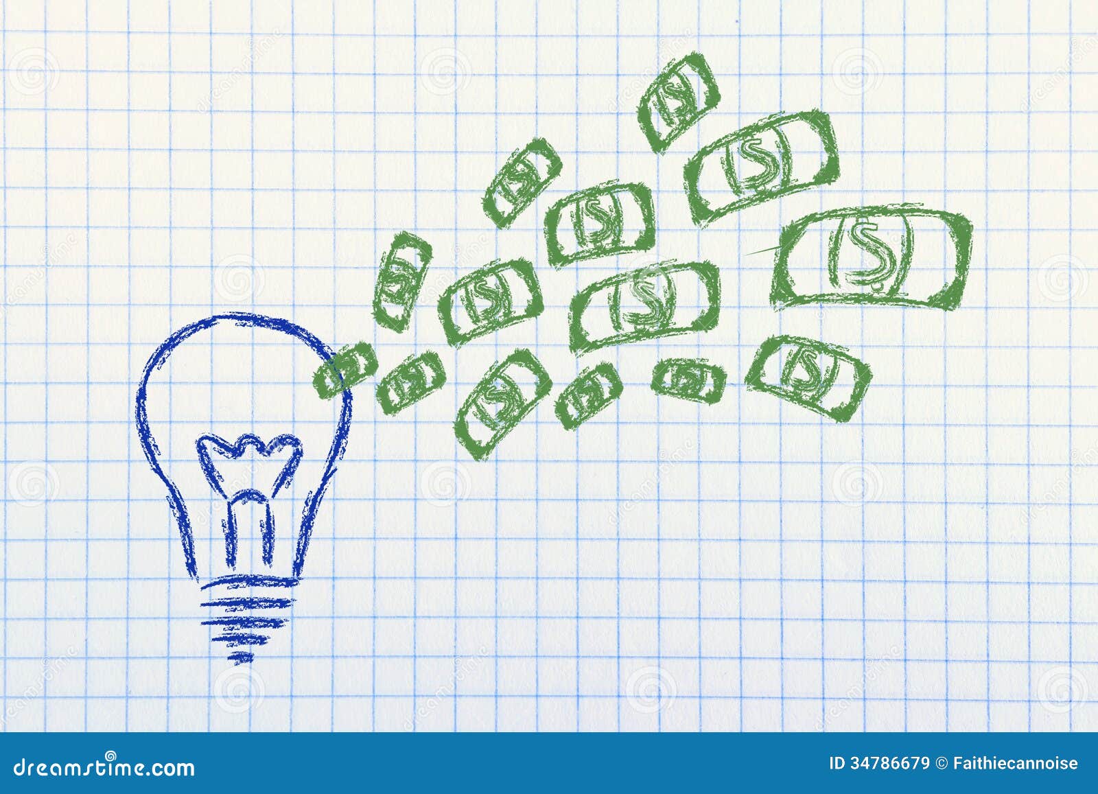 Conceptual Image of a Winning Profitable Idea Stock Image - Image of ...