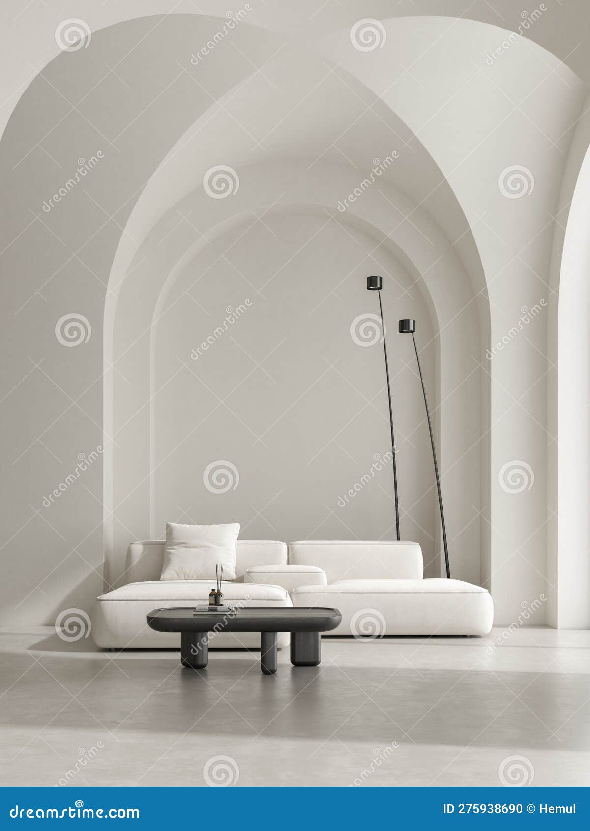 Arched Ceiling And Timber Beams In Farmhouse Hallway. Rustic Style ...