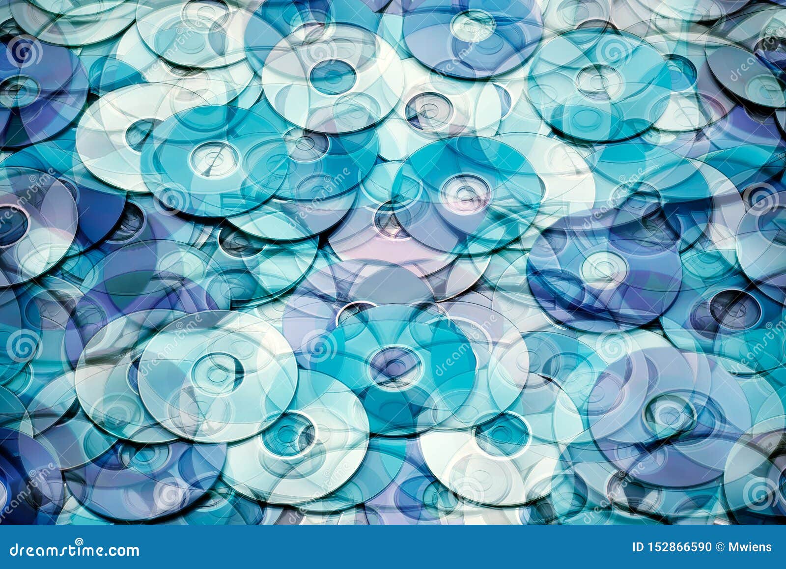 Data Storage Concept, Layered Silver Blue Abstraction of DVD and CD ...