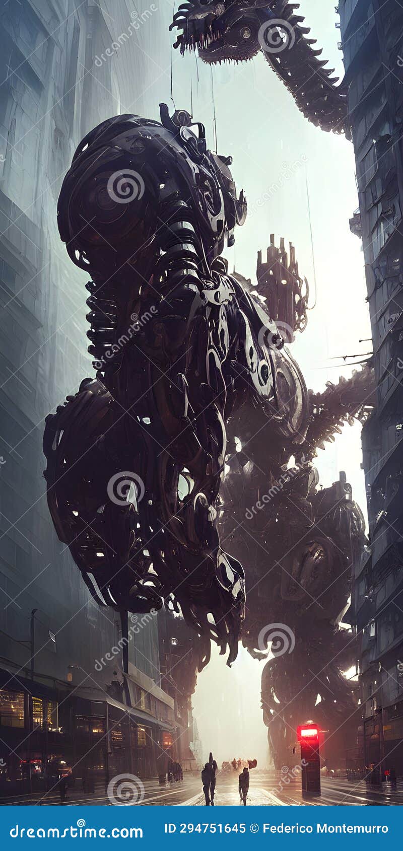 Conceptual Mechanical Machine Illustration Stock Illustration ...