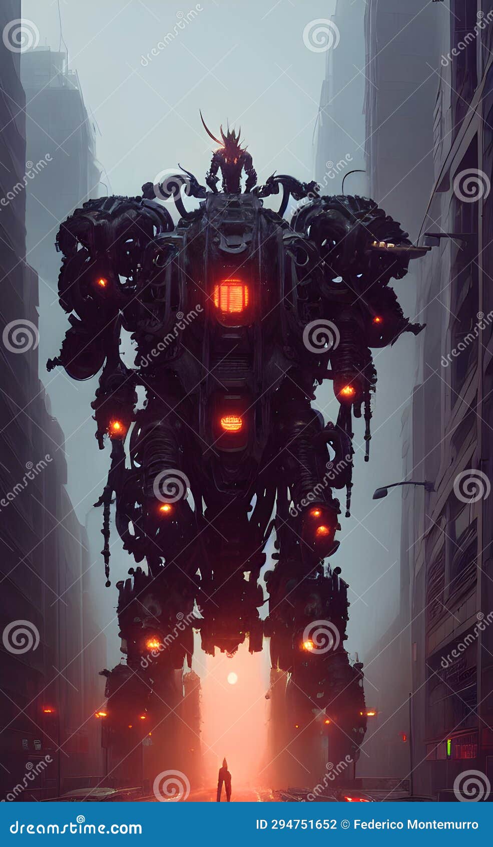 Conceptual Mechanical Machine Illustration Stock Illustration ...