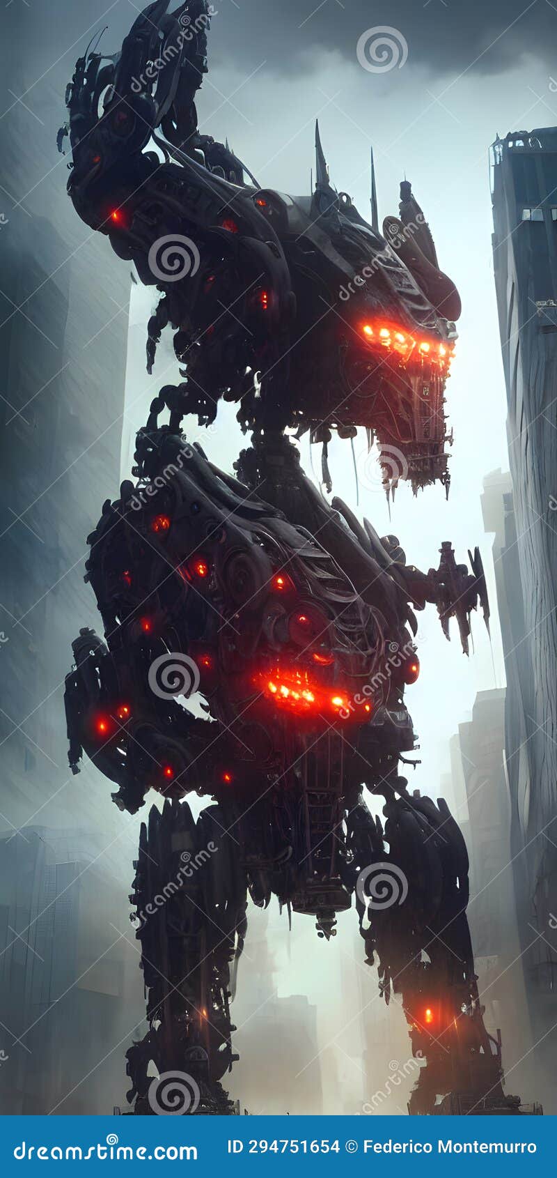 Conceptual Mechanical Machine Illustration Stock Illustration ...