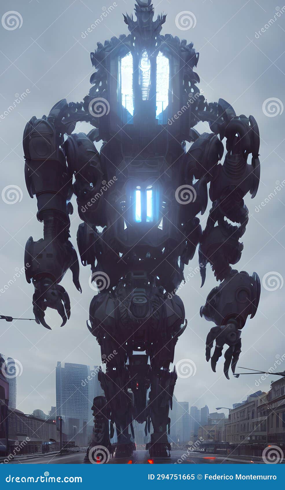 Conceptual Mechanical Machine Illustration Stock Illustration ...