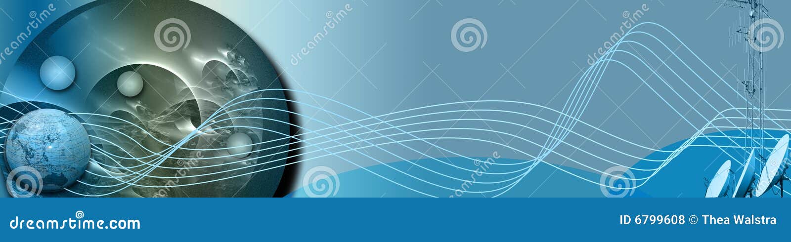 Conceptual Media / Internet Banner Stock Illustration - Illustration of ...