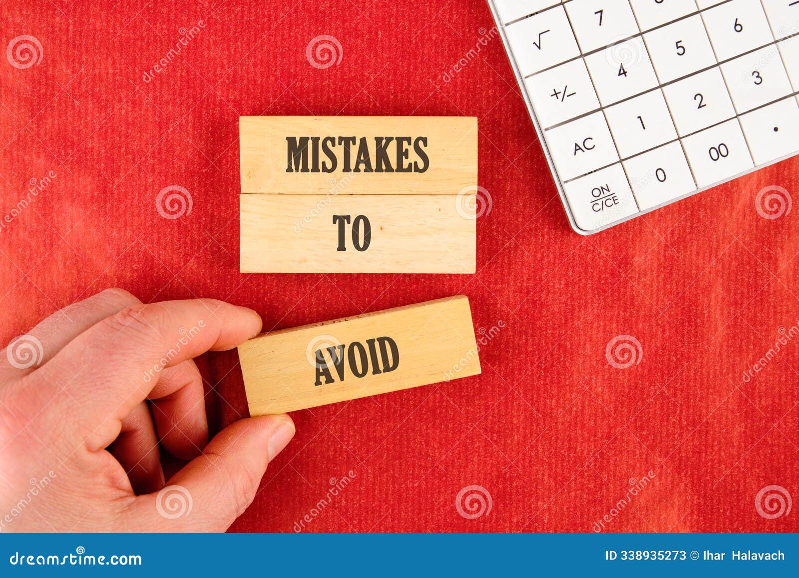 MISTAKES TO AVOID Symbol. Concept Words MISTAKES TO AVOID Written On A ...