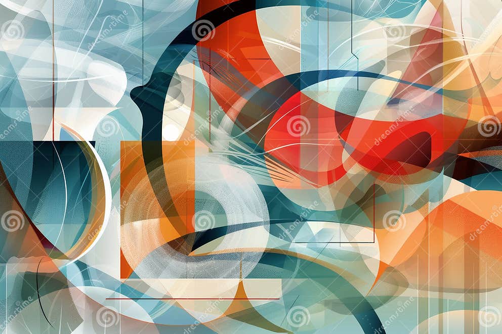 Conceptual Modern Background with Abstract Forms and Shapes. Stock ...