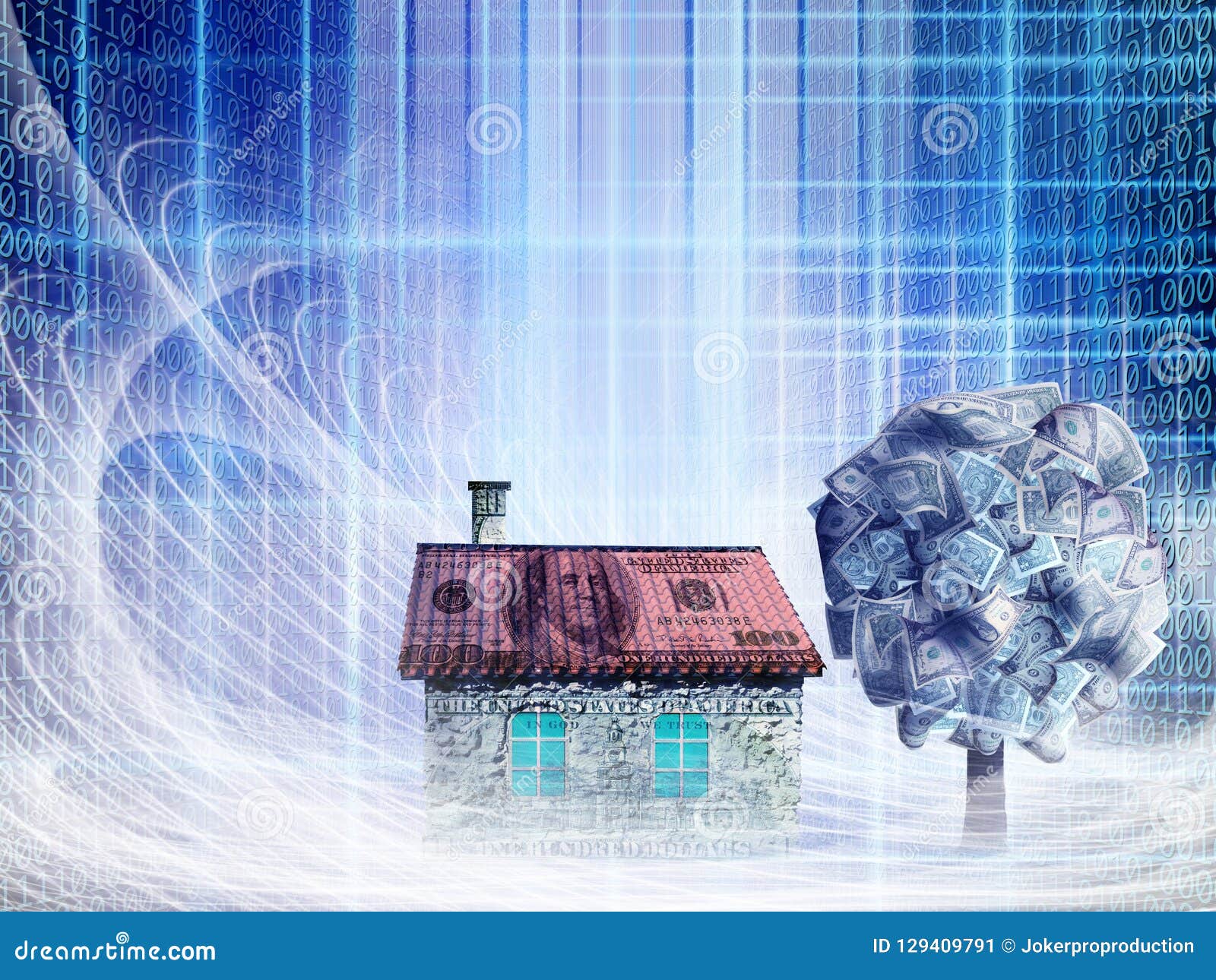 Conceptual Money Illustration With Spigot Cartoon Vector ...