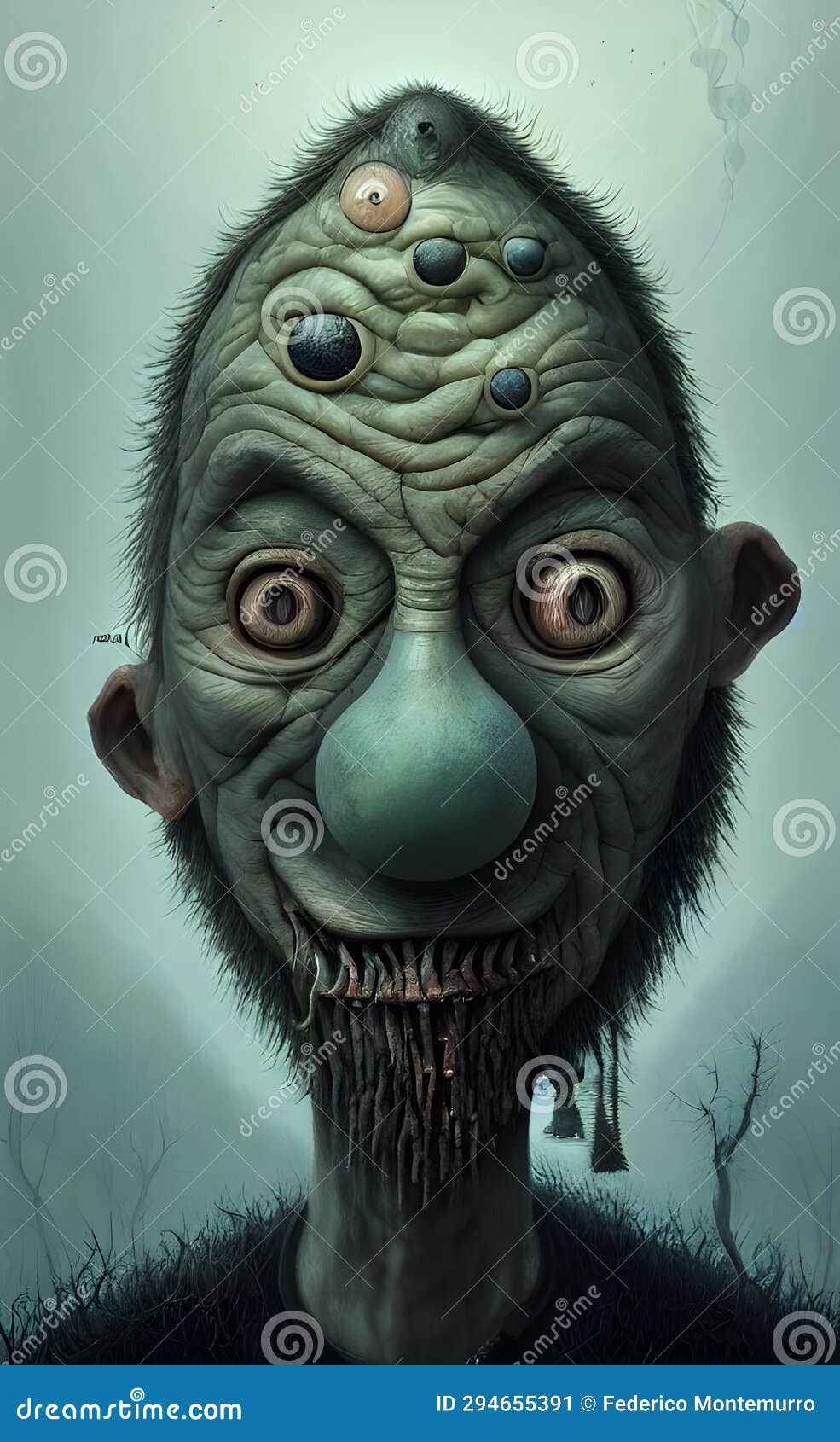 Conceptual Monstrous Character Stock Image - Image of halloween ...