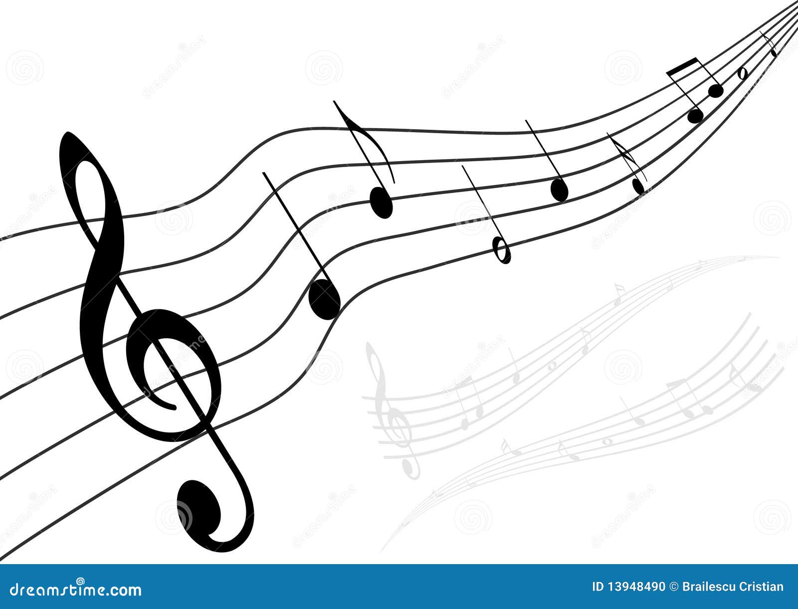 Music Illustration With People And Music Notes Cartoon Vector ...