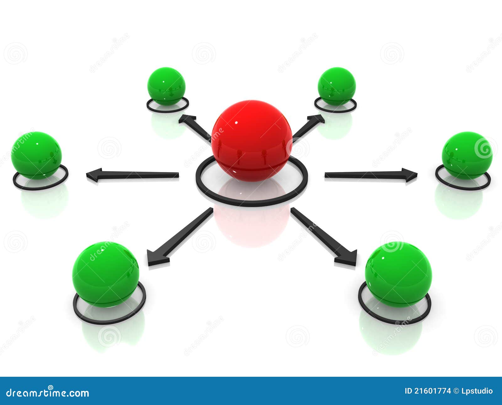 Conceptual Network of Spheres Stock Photo - Image of unique, special ...