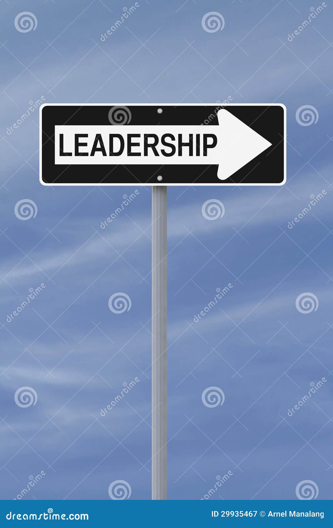 Leadership this Way stock image. Image of sign, success - 29935467