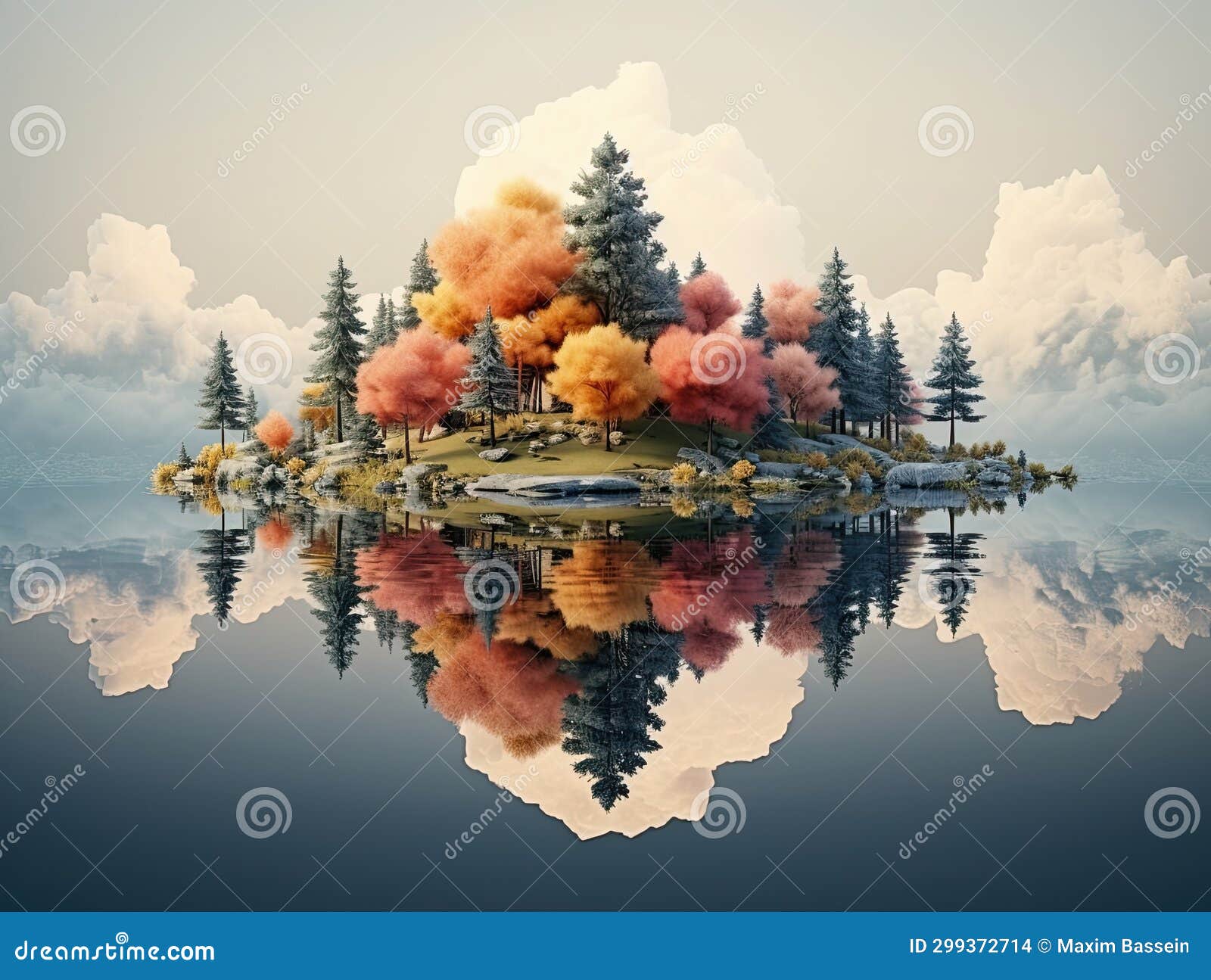 A Conceptual Painting Exploring the Theme of Interconnectedness and ...