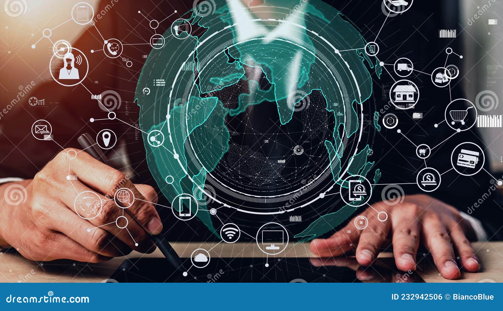 Conceptual People Network Linking and Connection Stock Photo - Image of ...