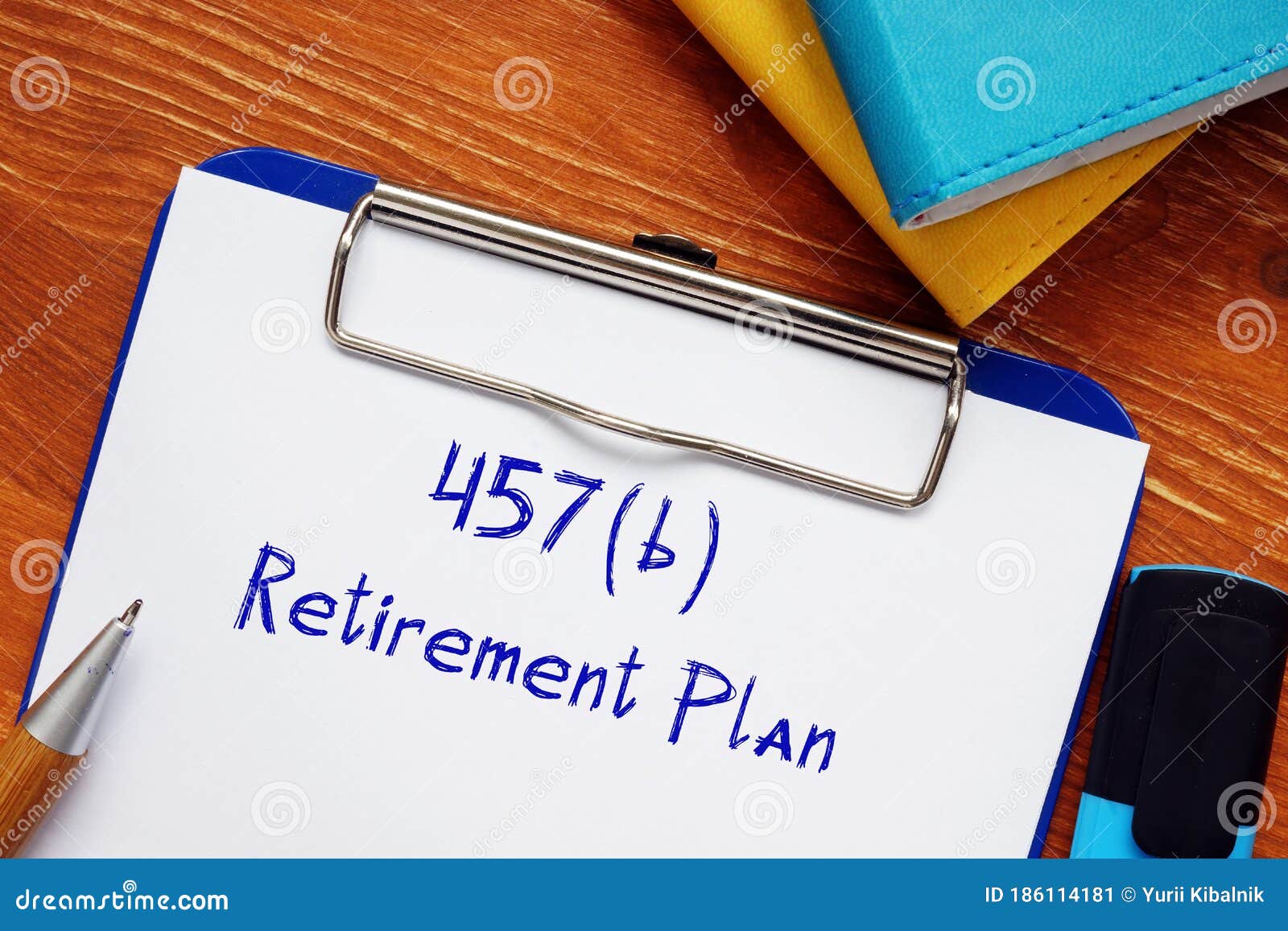 Conceptual Photo about 457b Retirement Plan with Written Phrase Stock ...