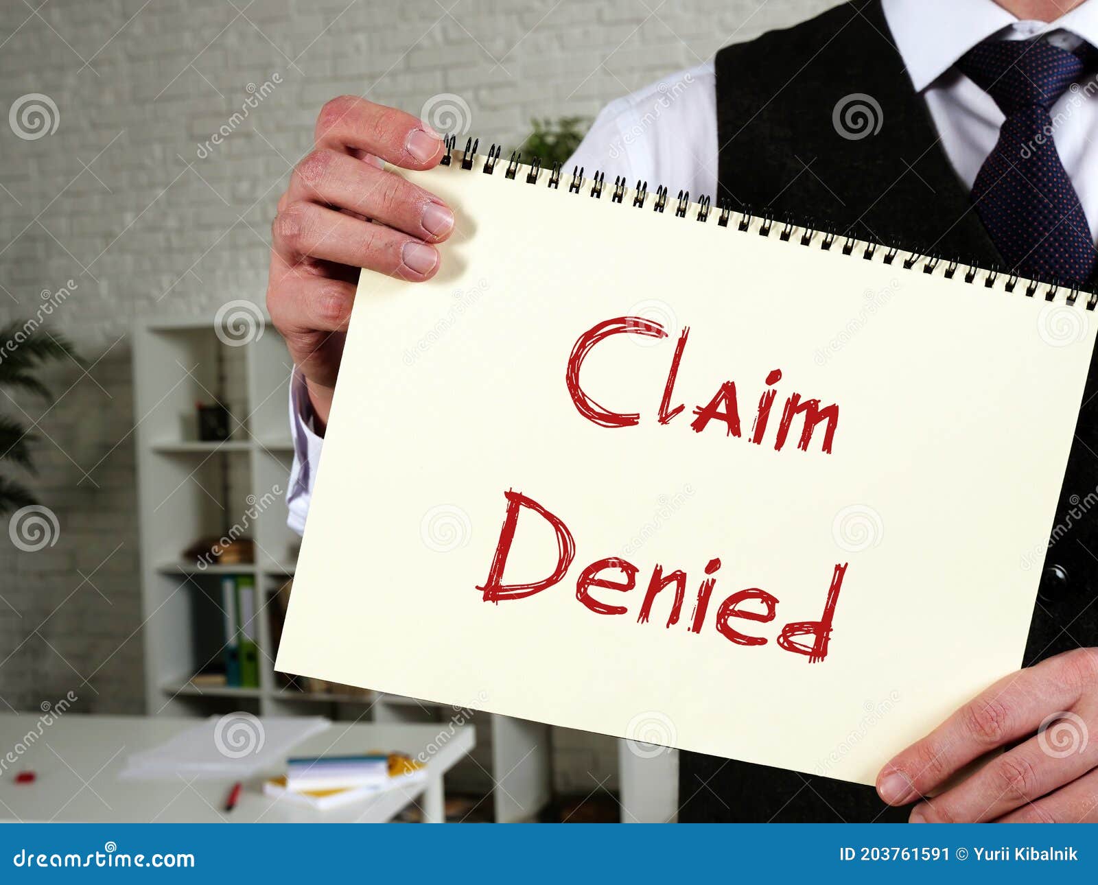 Conceptual Photo about Claim Denied with Handwritten Phrase Stock Image ...