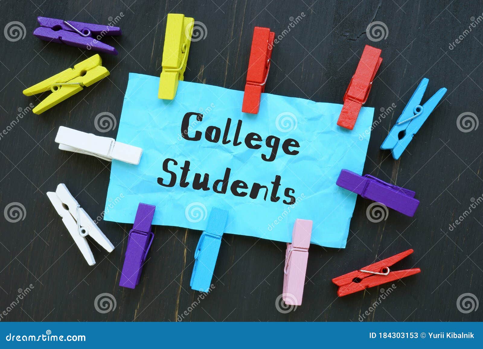 Conceptual Photo about College Students with Written Text Stock Image ...