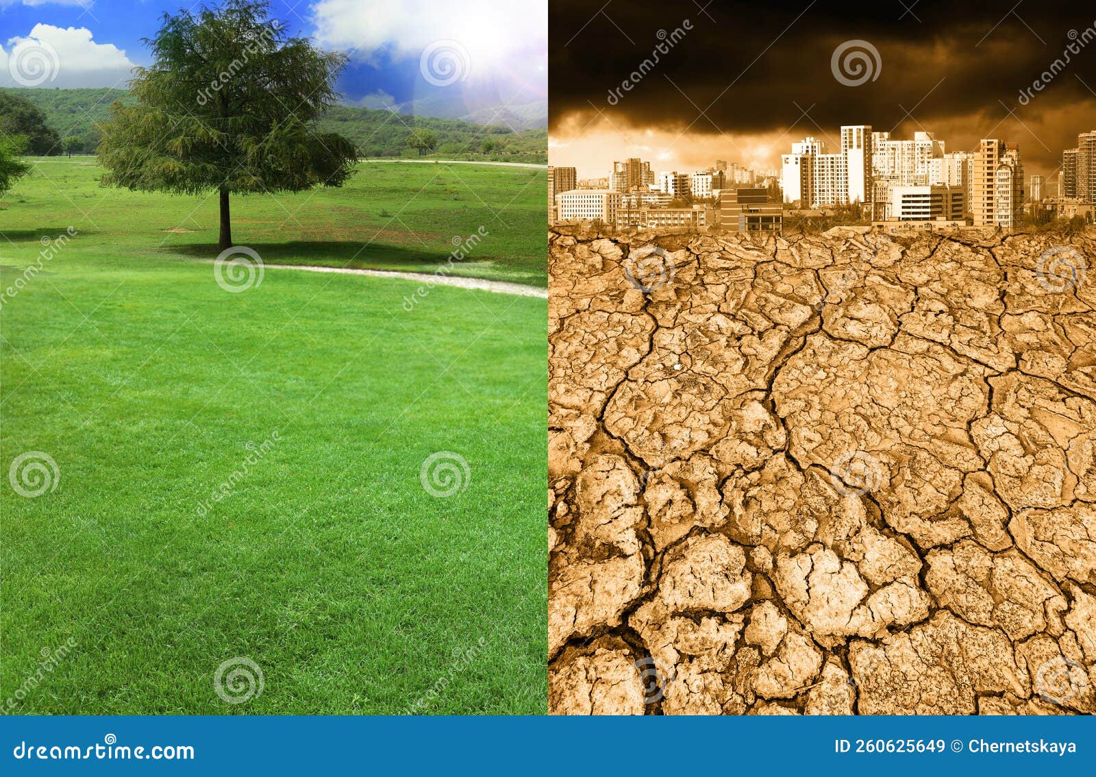 Conceptual Photo Depicting Earth Destroyed by Environmental Pollution ... Conceptual Photo Depicting Earth Destroyed by Environmental Pollution ...