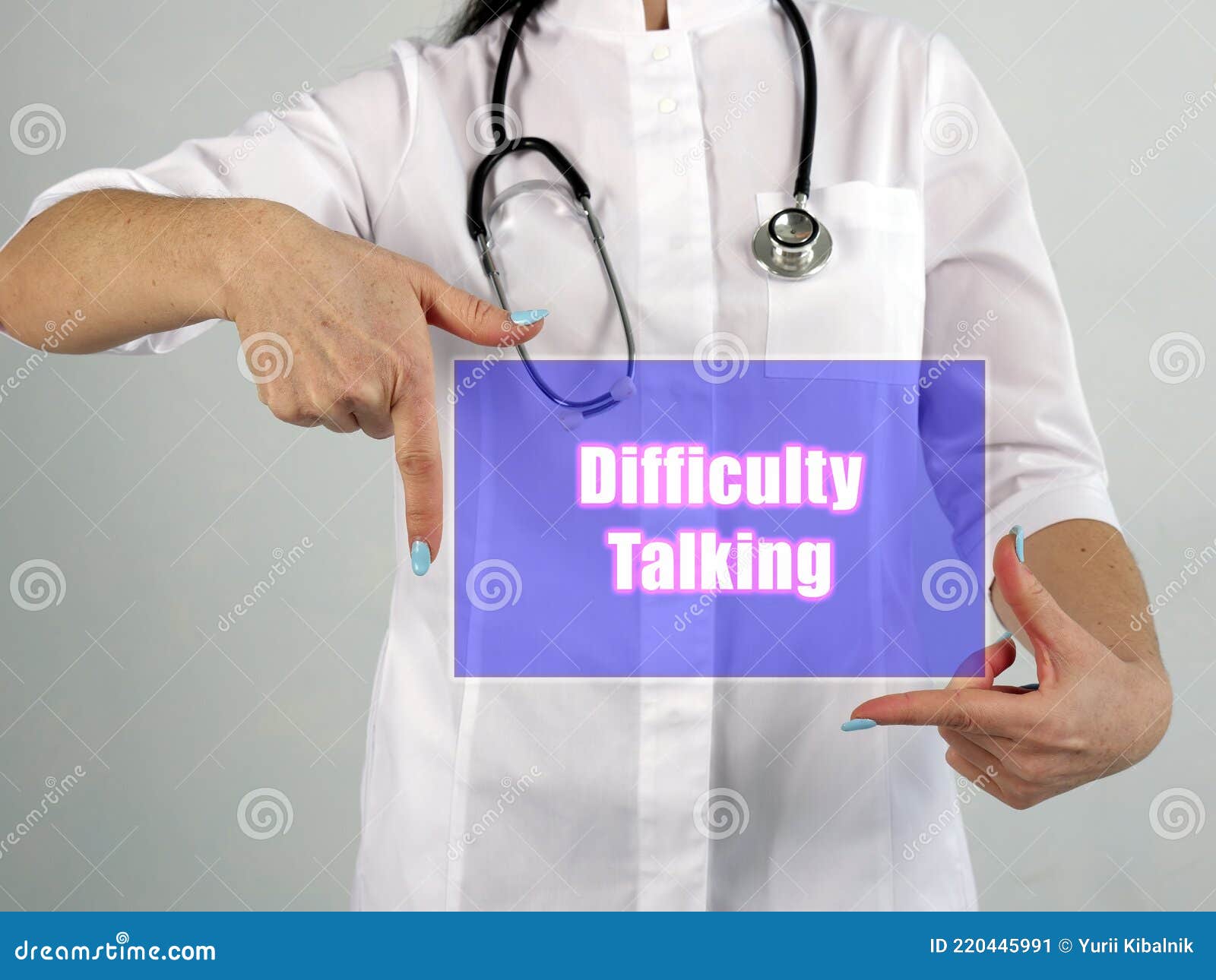 Conceptual Photo about Difficulty Talking with Written Text Stock Image ...