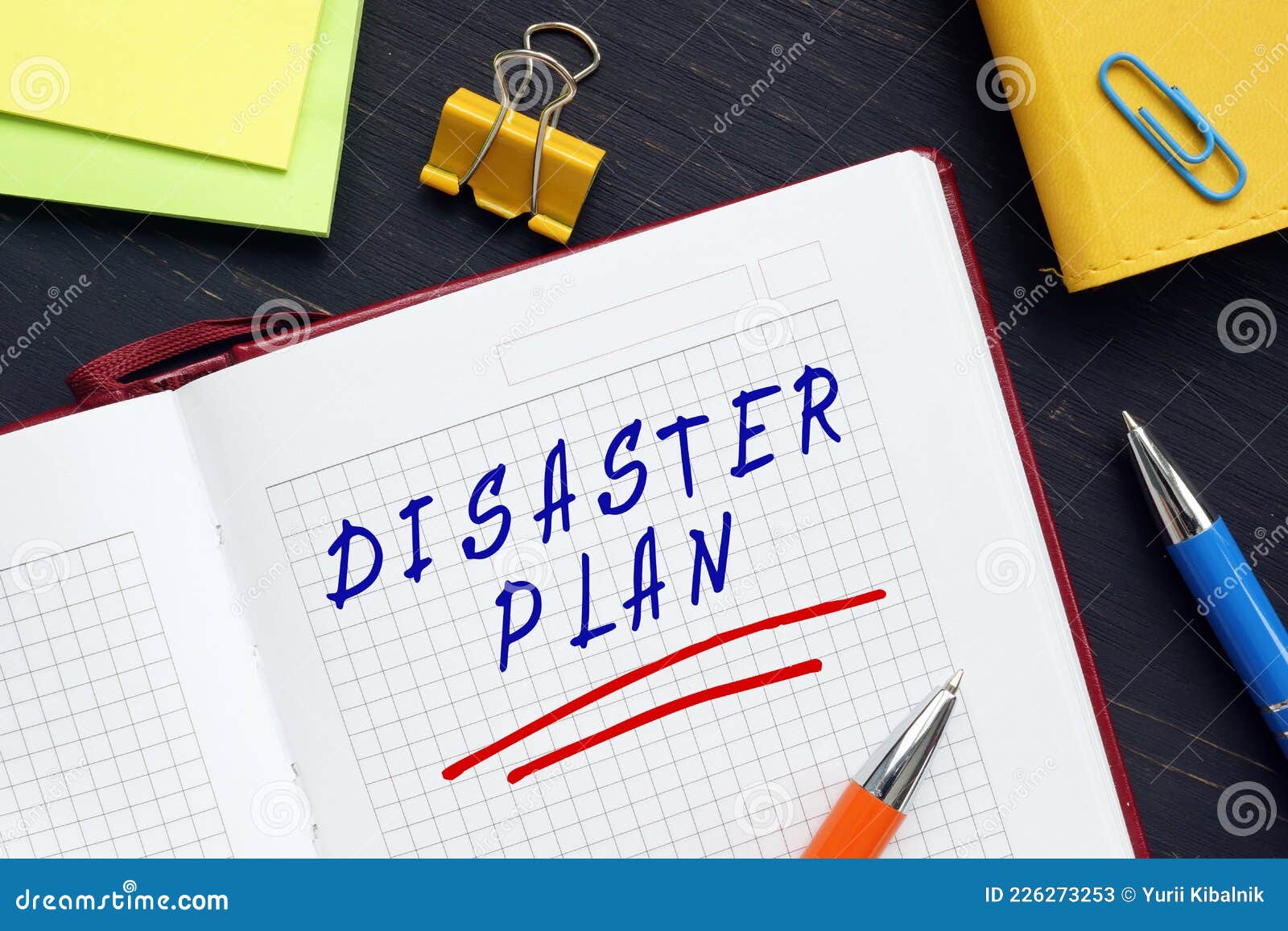 Conceptual Photo about DISASTER PLAN with Handwritten Phrase. a Step by ...