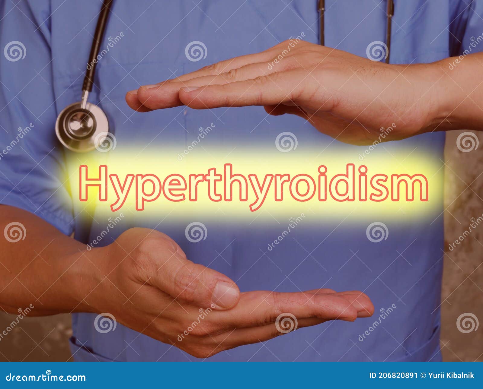 Conceptual Photo about Hyperthyroidism with Written Text Stock Image ...