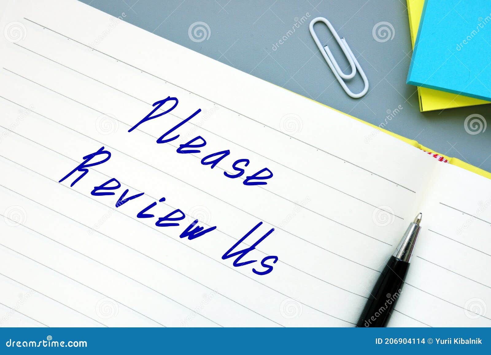 Conceptual Photo about Please Review Us with Handwritten Text Stock ...