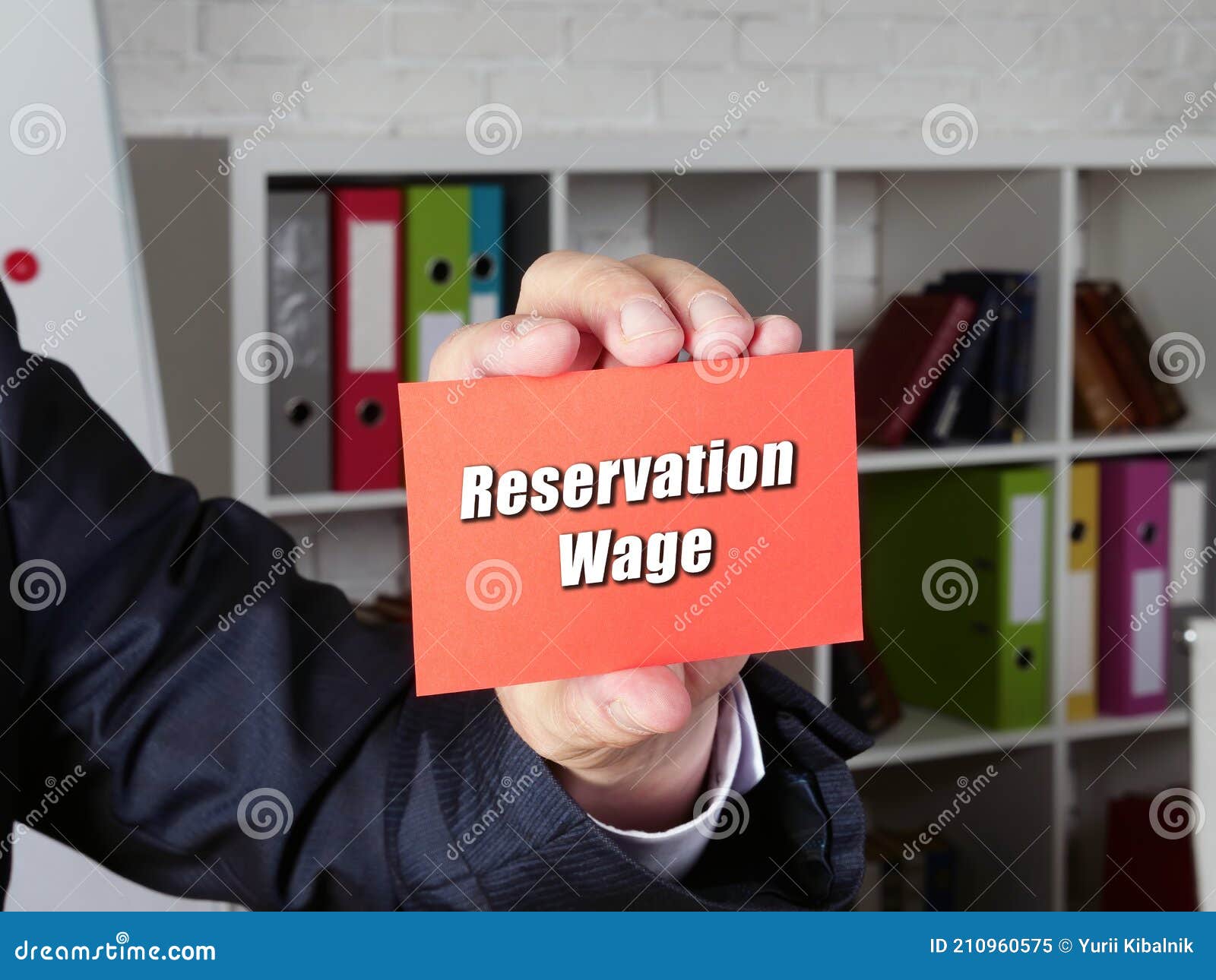 Conceptual Photo about Reservation Wage with Written Text Stock Image ...