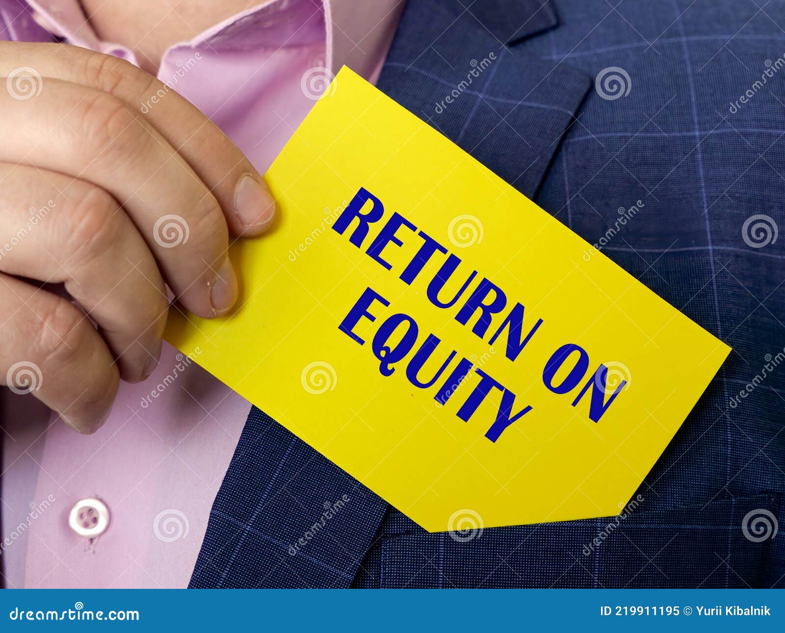 Conceptual Photo about RETURN on EQUITY with Handwritten Text Stock ...
