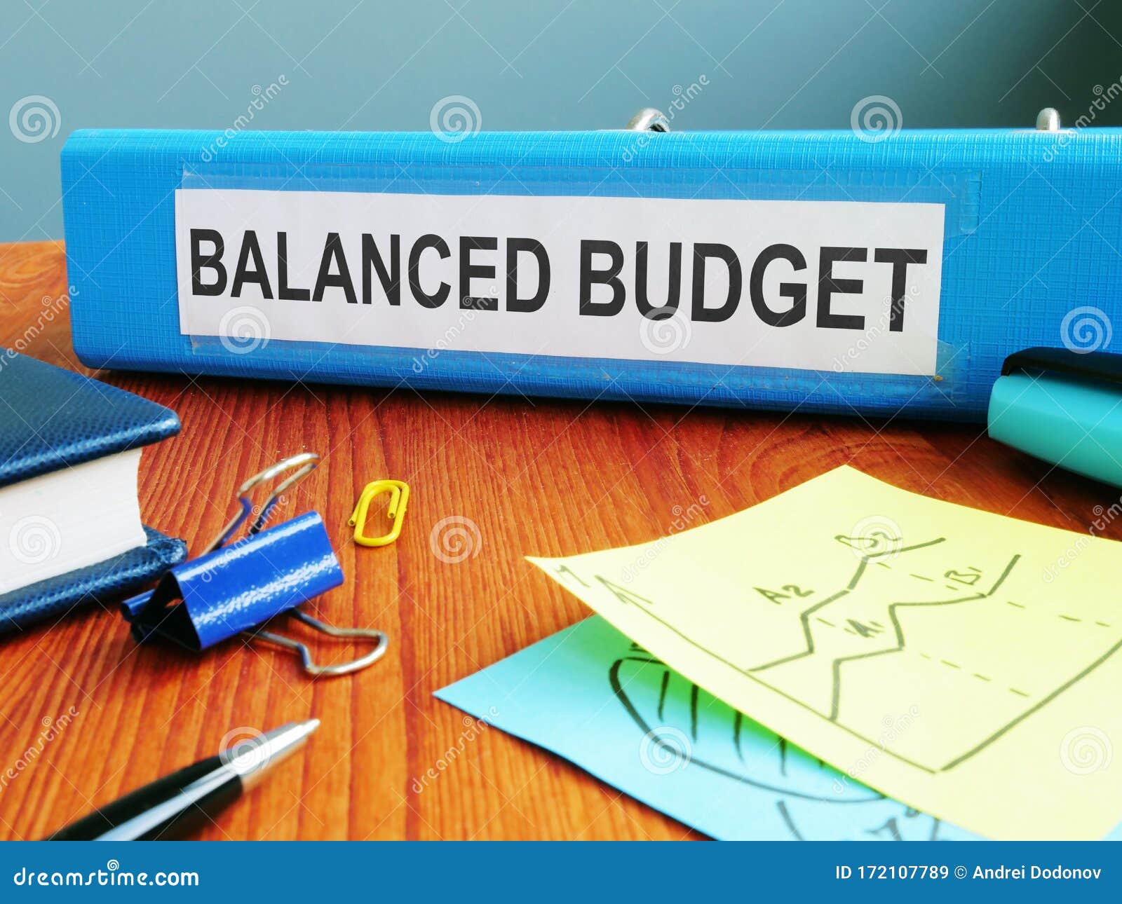 Conceptual Photo is Showing Printed Text Balanced Budget Stock Image ...