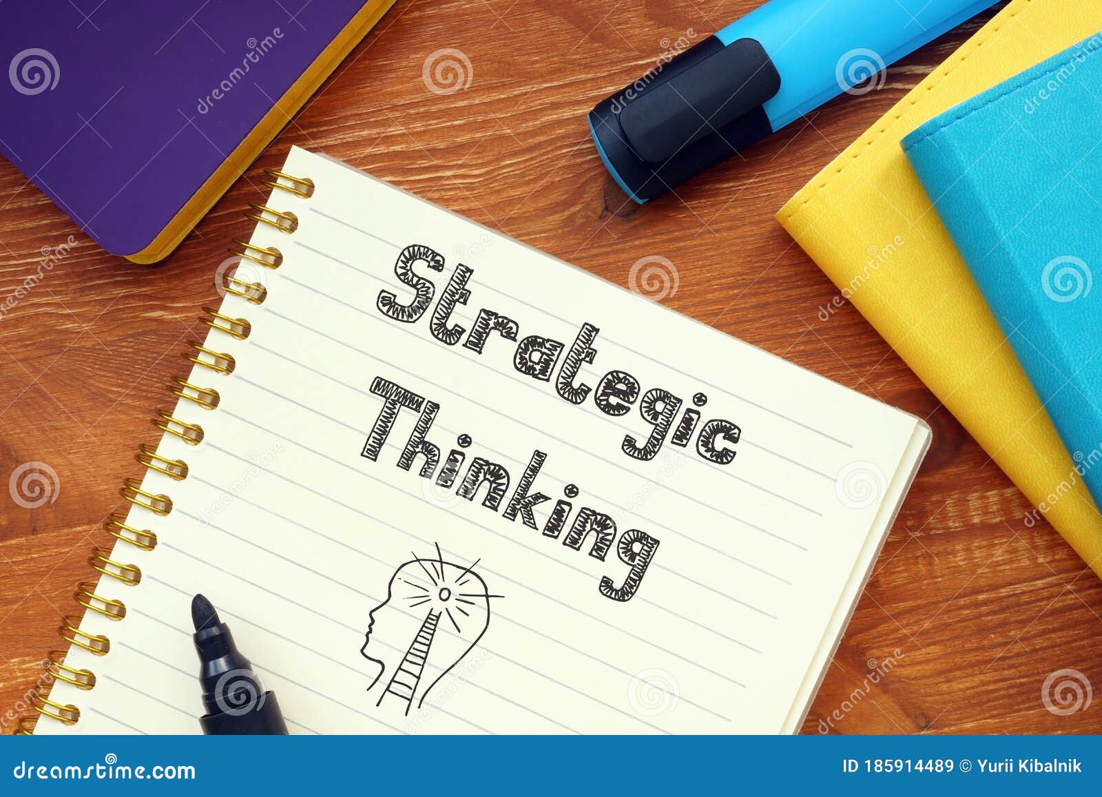 Strategic Thinking And Risk By Business People Pulls Wooden Blocks From ...
