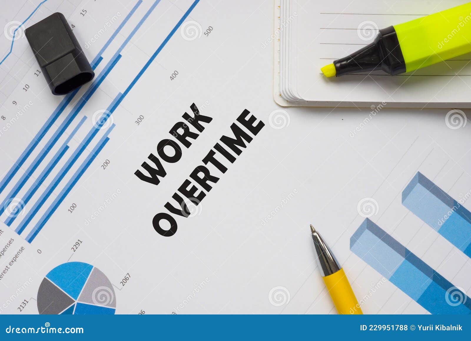 Conceptual Photo about WORK OVERTIME with Written Text Stock ...