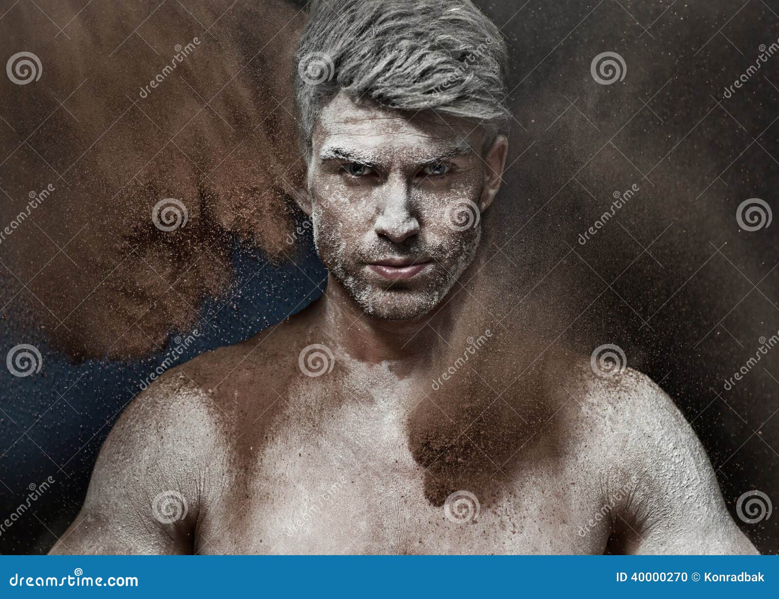 Conceptual Portait of the Sand Man Stock Photo - Image of person, male ...