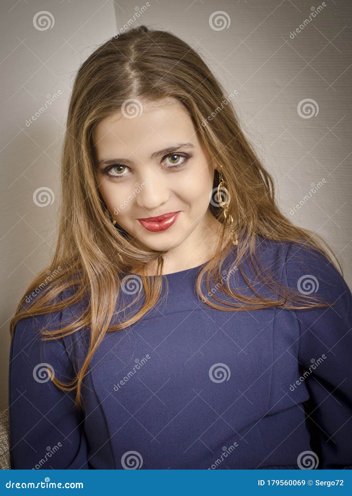 Conceptual Portrait Of A Fashionable Young Seductive Emotional