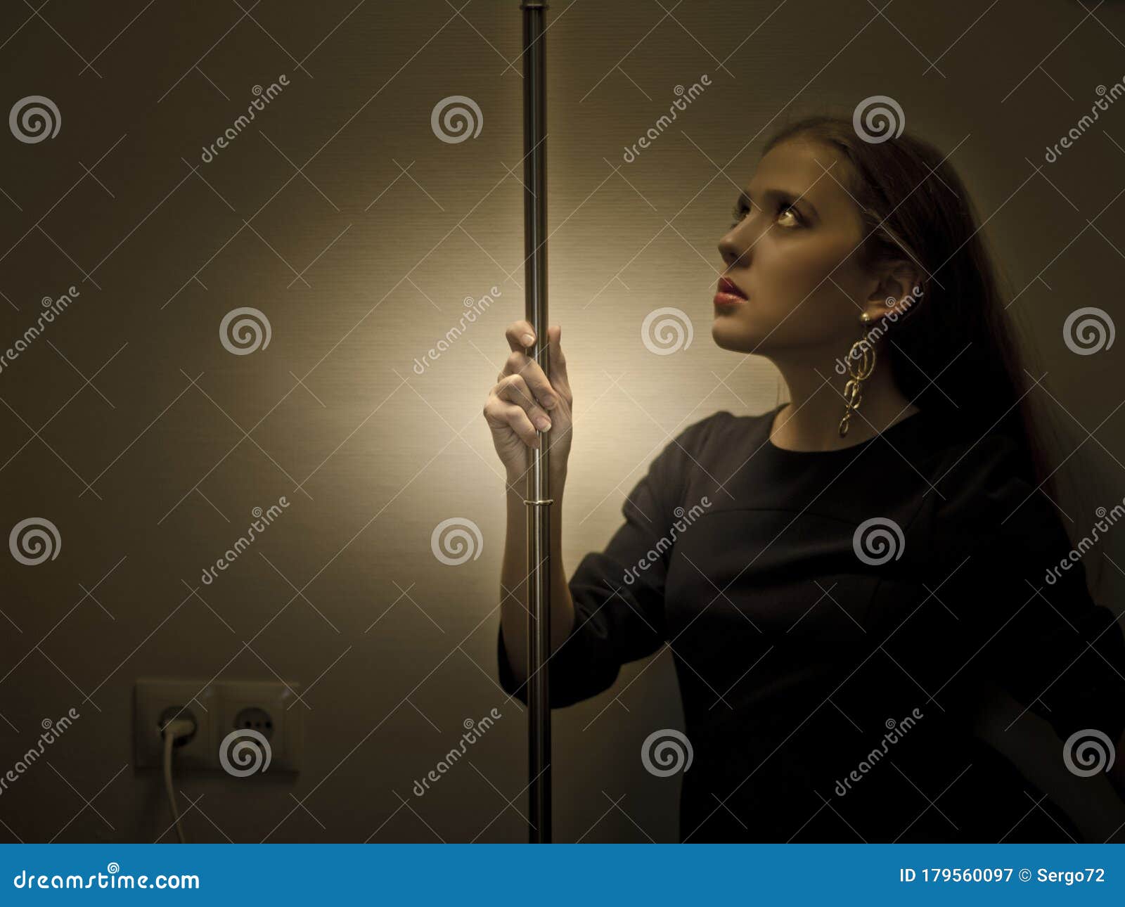 Conceptual Portrait Of A Fashionable Young Seductive Emotional